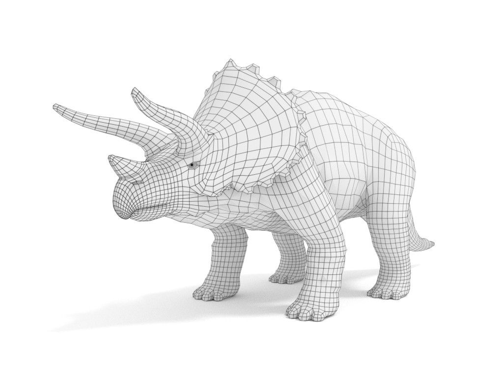ArtStation - 3D Model: Triceratops | Resources