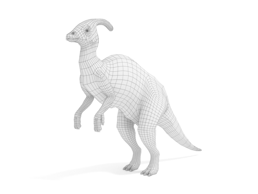 ArtStation - 3D Model: Parasaurolophus | Resources