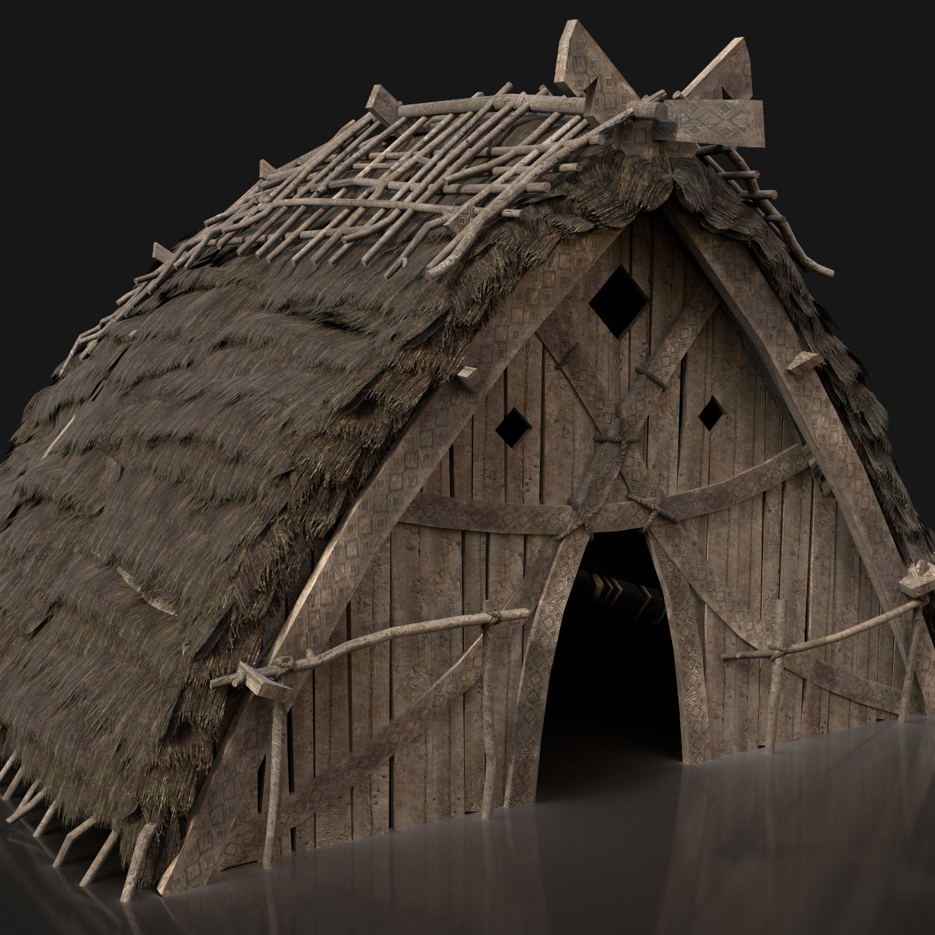 ArtStation - Viking Norseman House Cottage Hut Cabin Village Next Gen ...