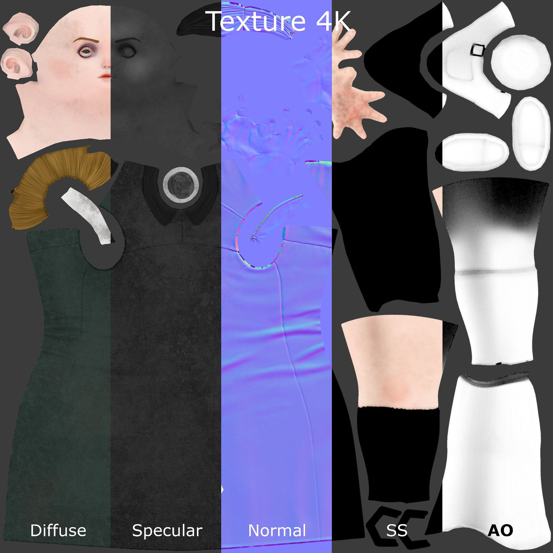 ArtStation - Jennifer - Stylized Female Character - Horror Game | Game ...