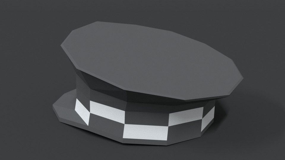 ArtStation - Low Poly Cartoon Police Hat | Resources
