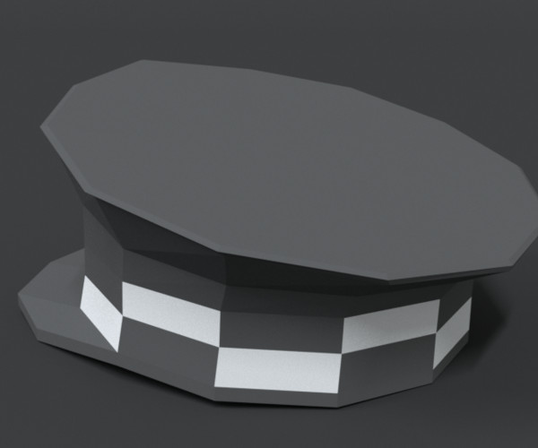 ArtStation - Low Poly Cartoon Police Hat | Resources