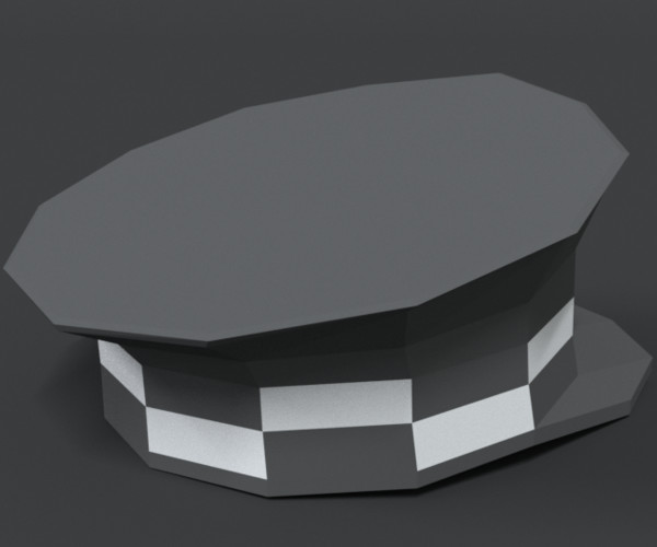 ArtStation - Low Poly Cartoon Police Hat | Resources