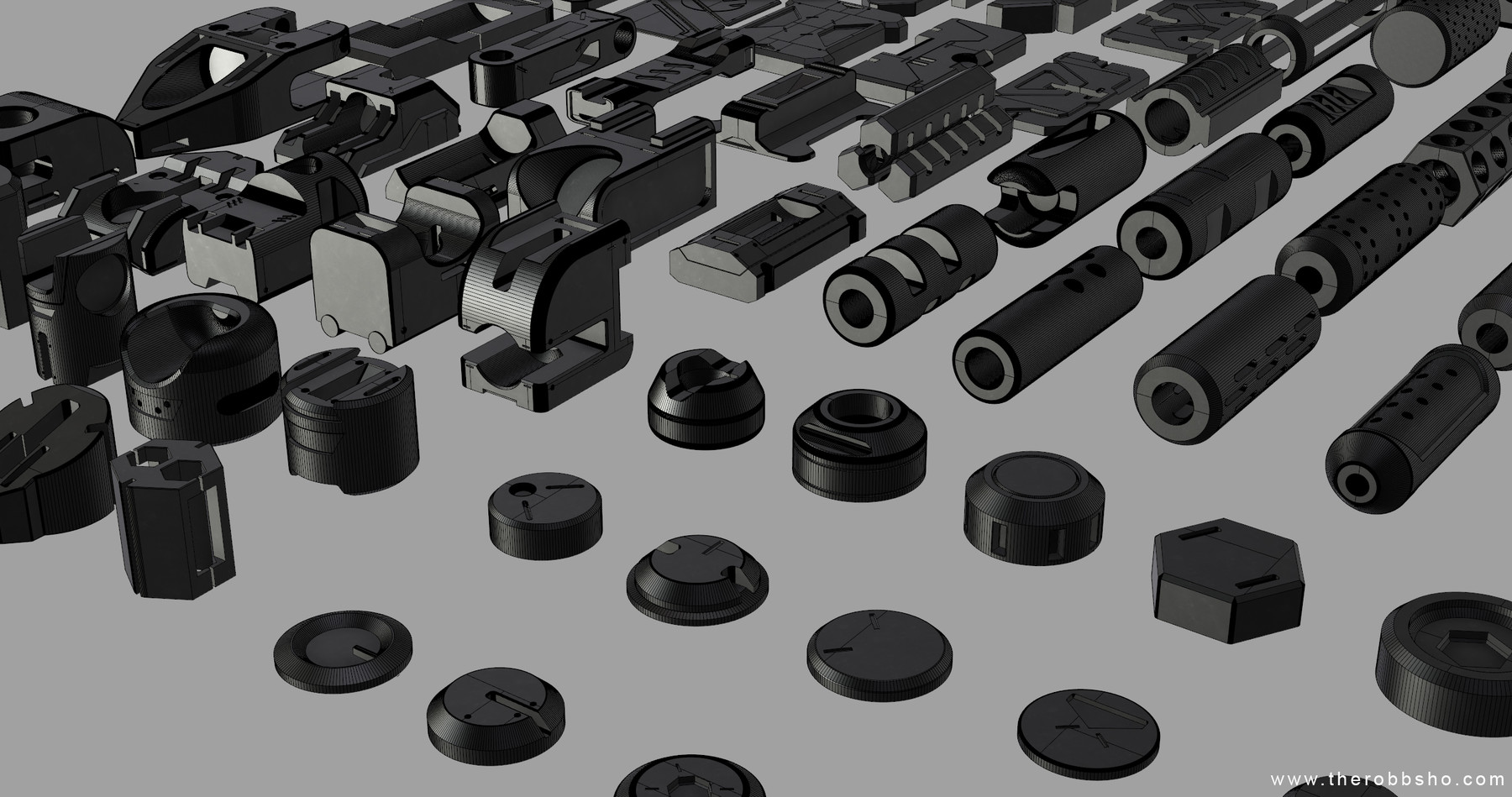 ArtStation - 100 Free Kitbash Parts | Resources