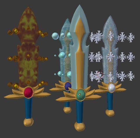 ArtStation - Elements Swords(Weapon) | Game Assets