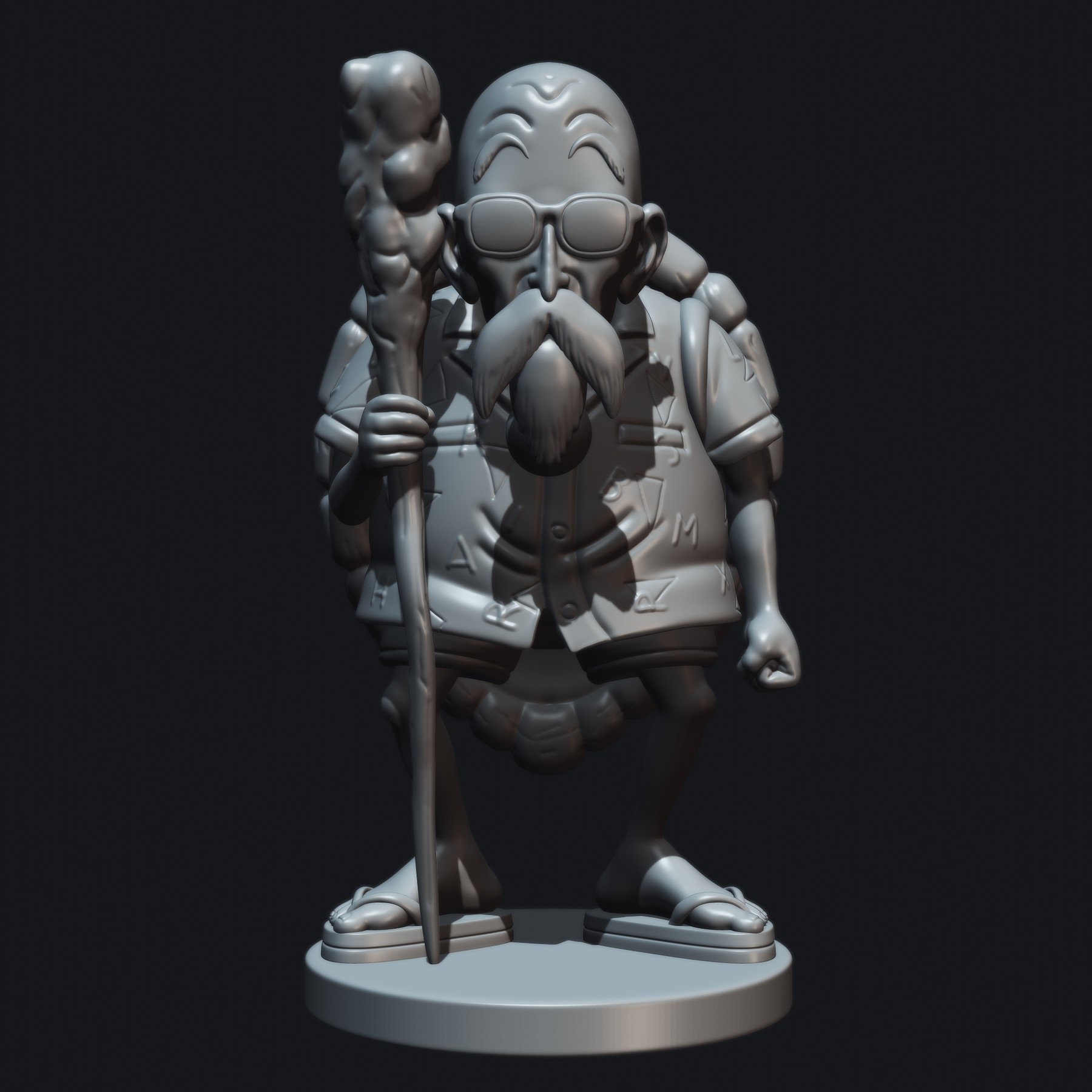 ArtStation - Master Roshi 1986 STL | Game Assets