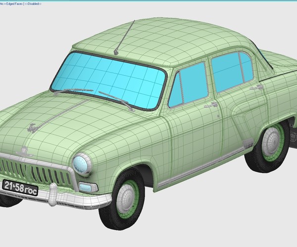 ArtStation - GAZ-21I Volga 1958 | Resources