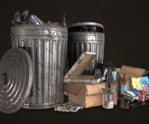 ArtStation - Urban Trash Pack Vol 1 - Low Poly | Game Assets