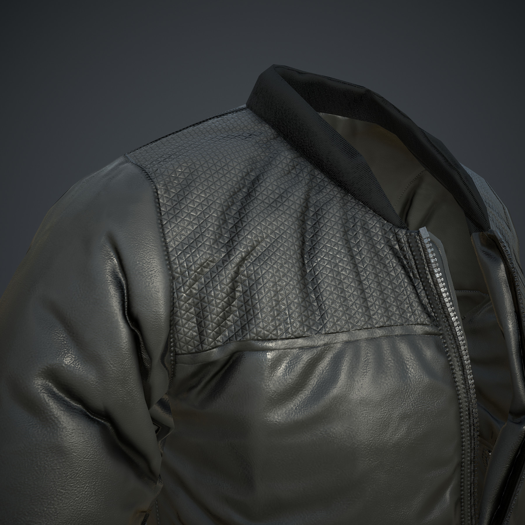 ArtStation - BomberJacket +Marvelous designer+ Fbx + 4k PBR texture ...
