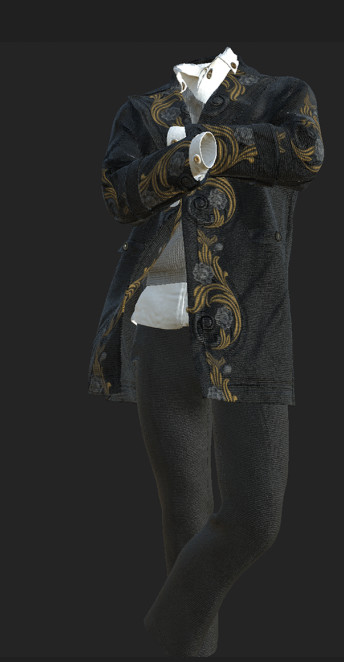 ArtStation - men's coat ，sweater Marvelous Designer, project files ...