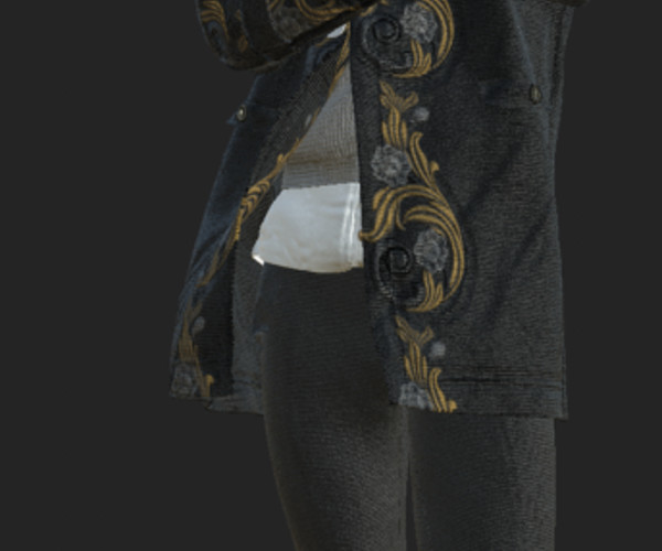 ArtStation - men's coat ，sweater Marvelous Designer, project files ...