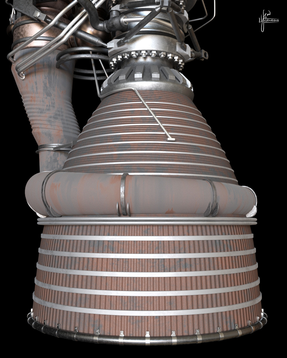 ArtStation - F1 Rocket Engine | Resources