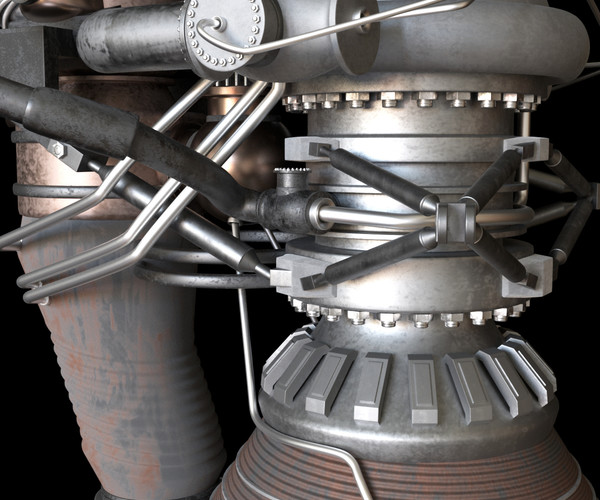 ArtStation - F1 Rocket Engine | Resources