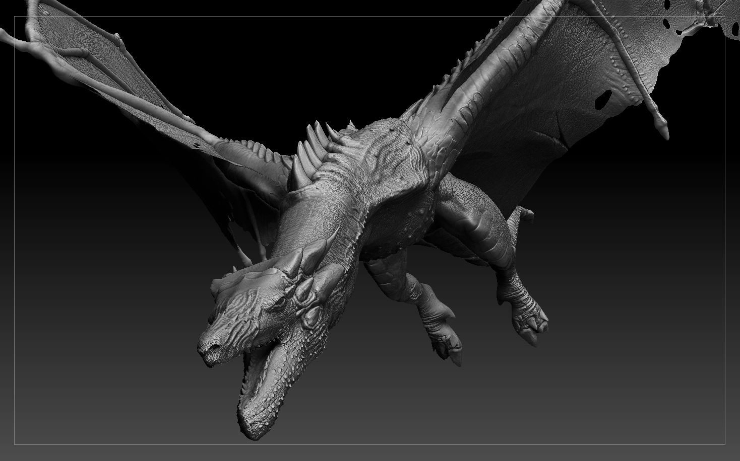ArtStation - Dragon Printable and gameready PBR Low-poly 3D model ...