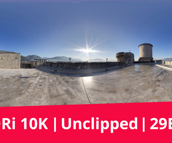 ArtStation - HDRi - Castle, sky and mountains | Resources