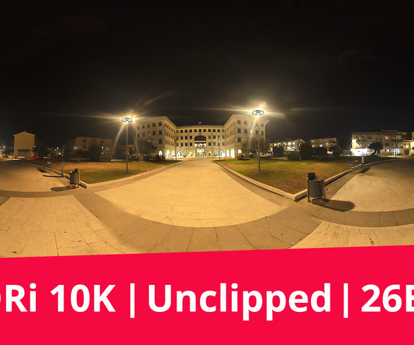 ArtStation - HDRi - Night, light and city hall | Resources