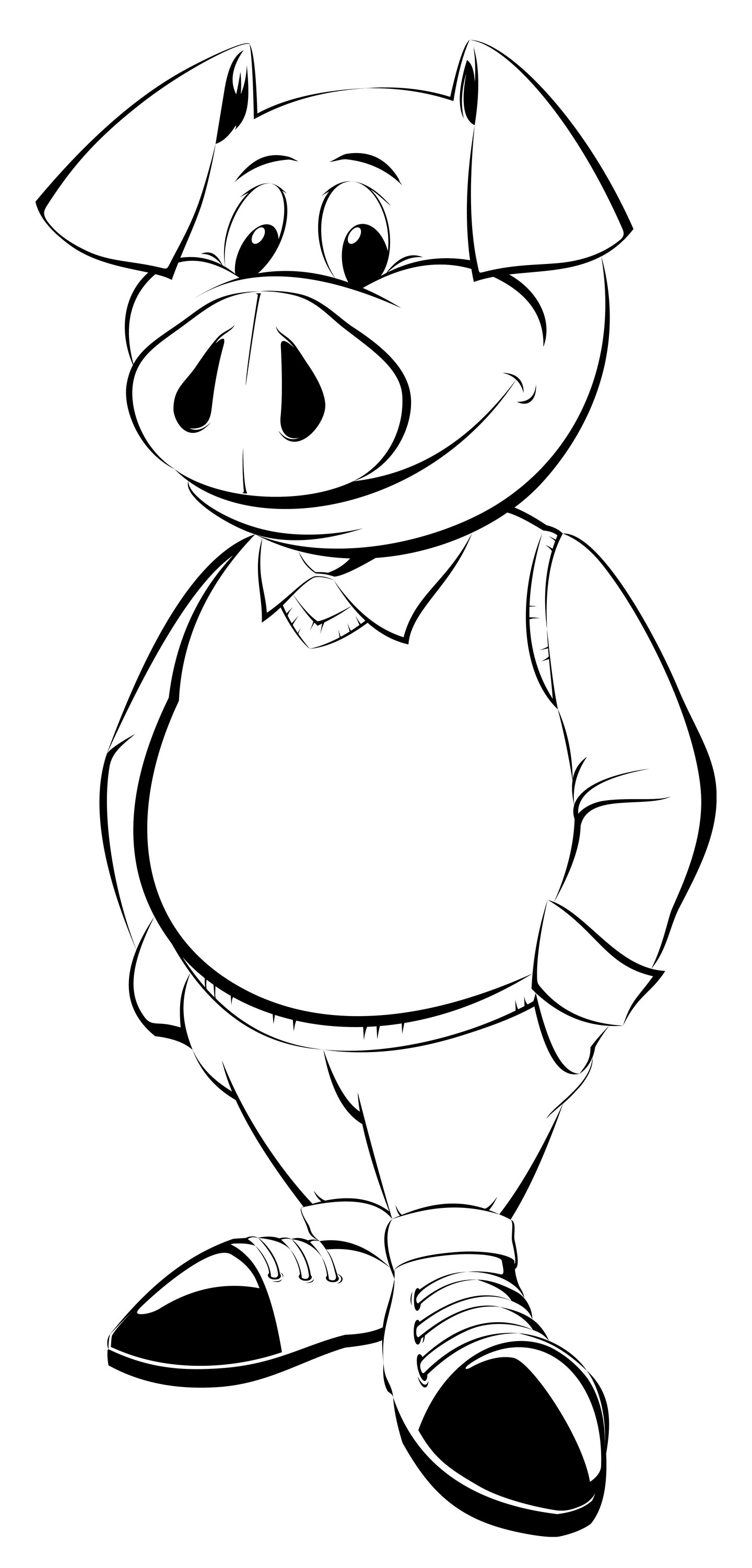 ArtStation - Uncolored pig character. | Artworks