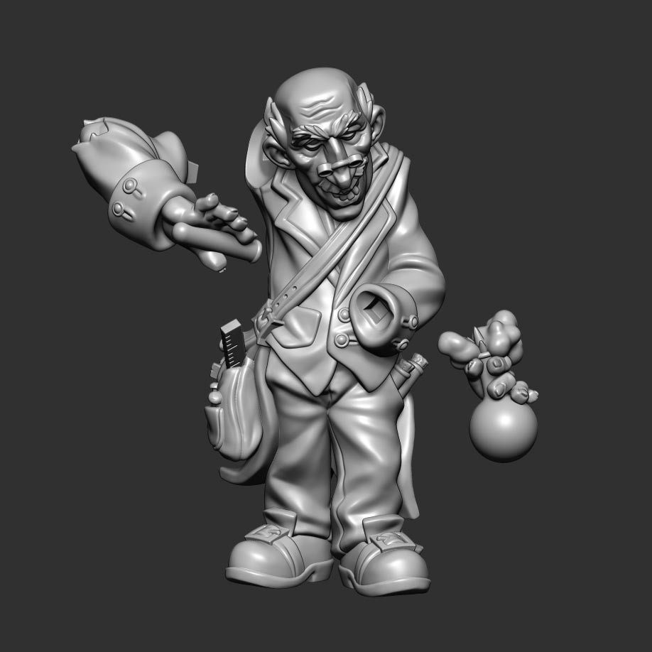 ArtStation - Mad Scientist miniature for 3D print | Resources