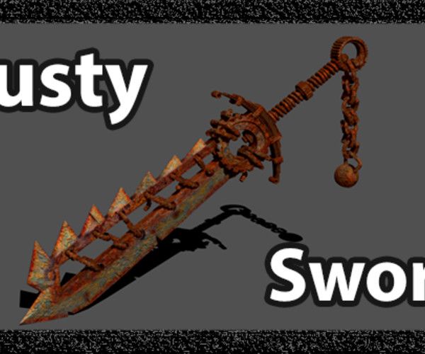 ArtStation - Rusty sword | Game Assets