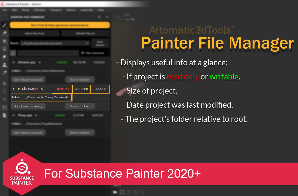 ArtStation - Substance Painter File Manager | Resources