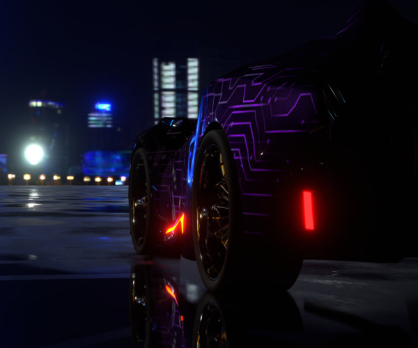 ArtStation - Avax - Cyberpunk car - 5k polygons - TWO 4K textures ...