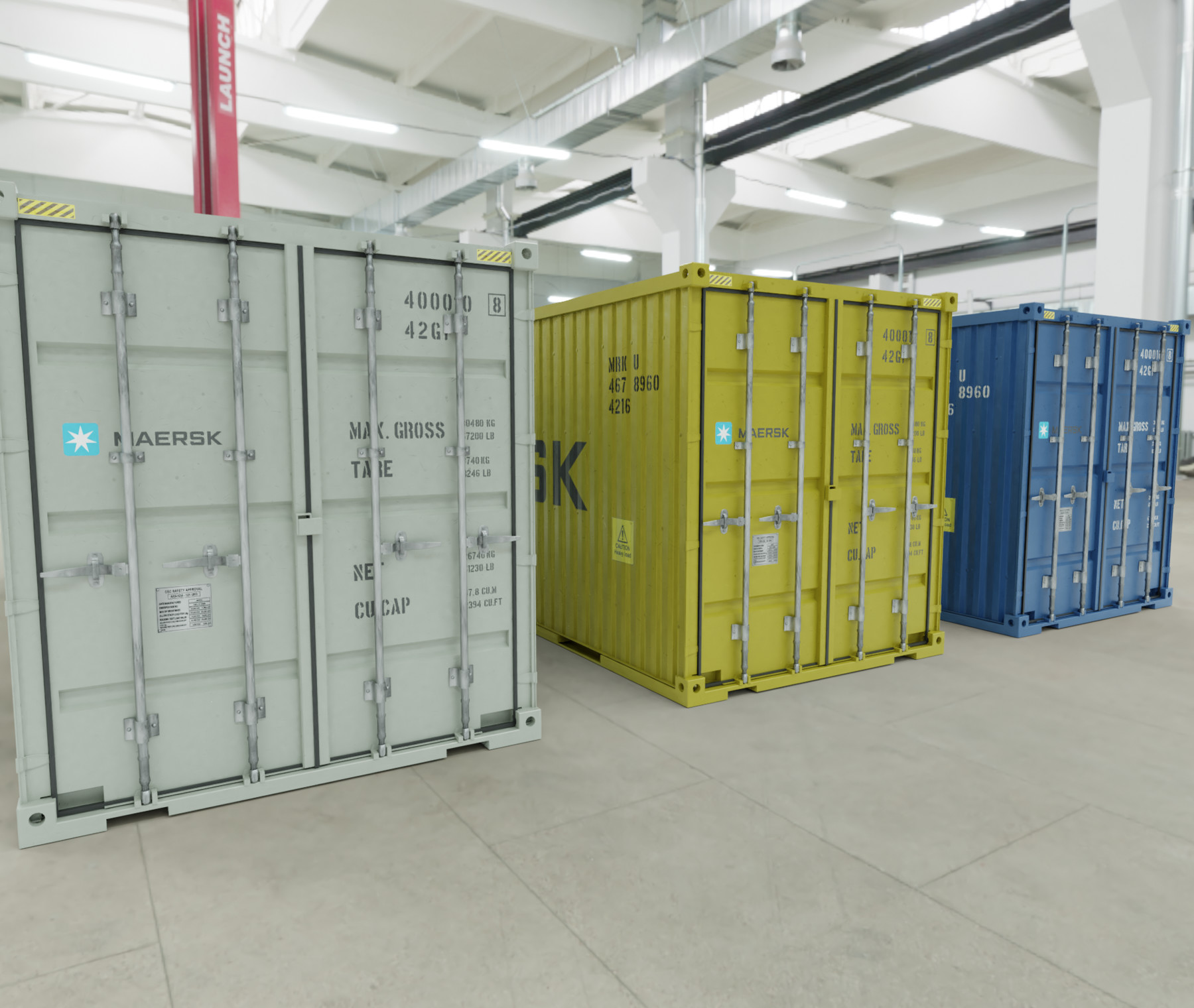 ArtStation - Shipping containers 3D model | Resources