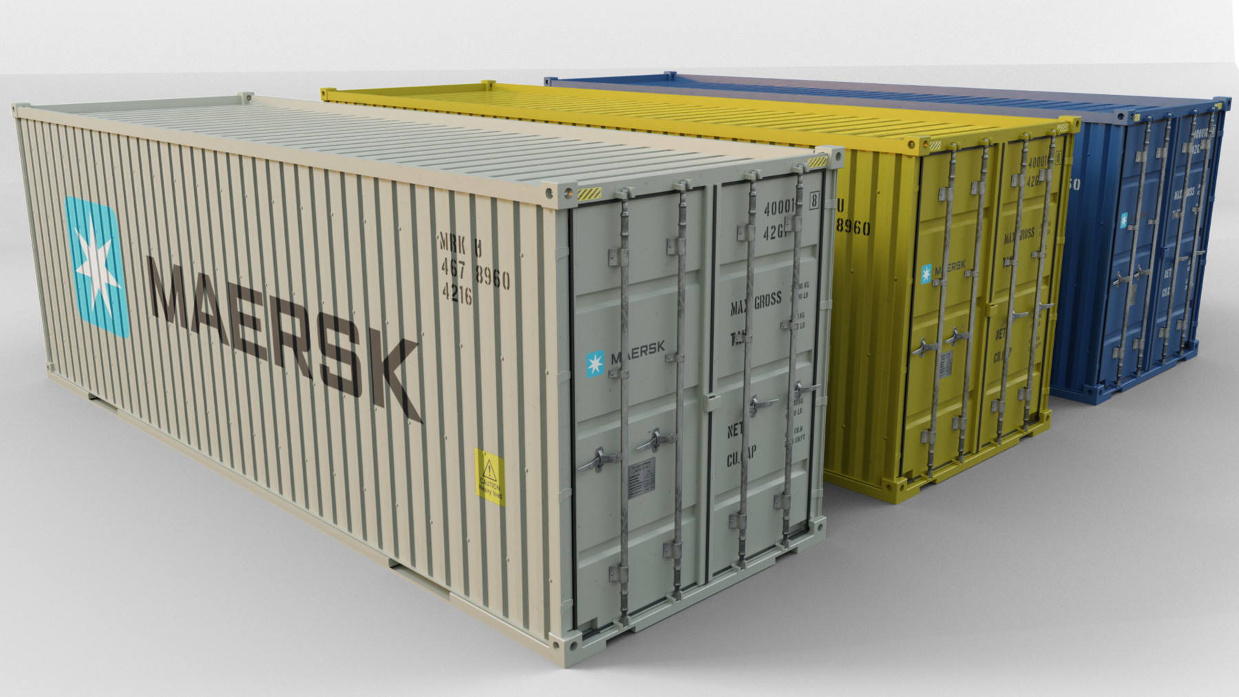 ArtStation - Shipping containers 3D model | Resources