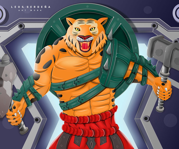 ArtStation - Tiger Warrior Art Work