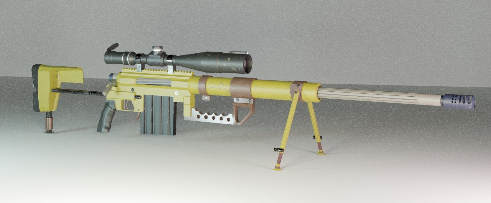 ArtStation - M200 sniper rifle | Resources
