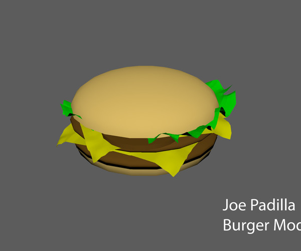 ArtStation - Burger Model | Resources
