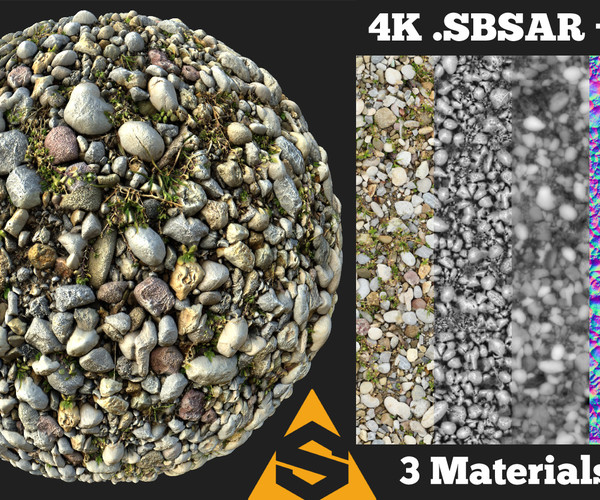 ArtStation - Pebble Ground Material Pack | Game Assets