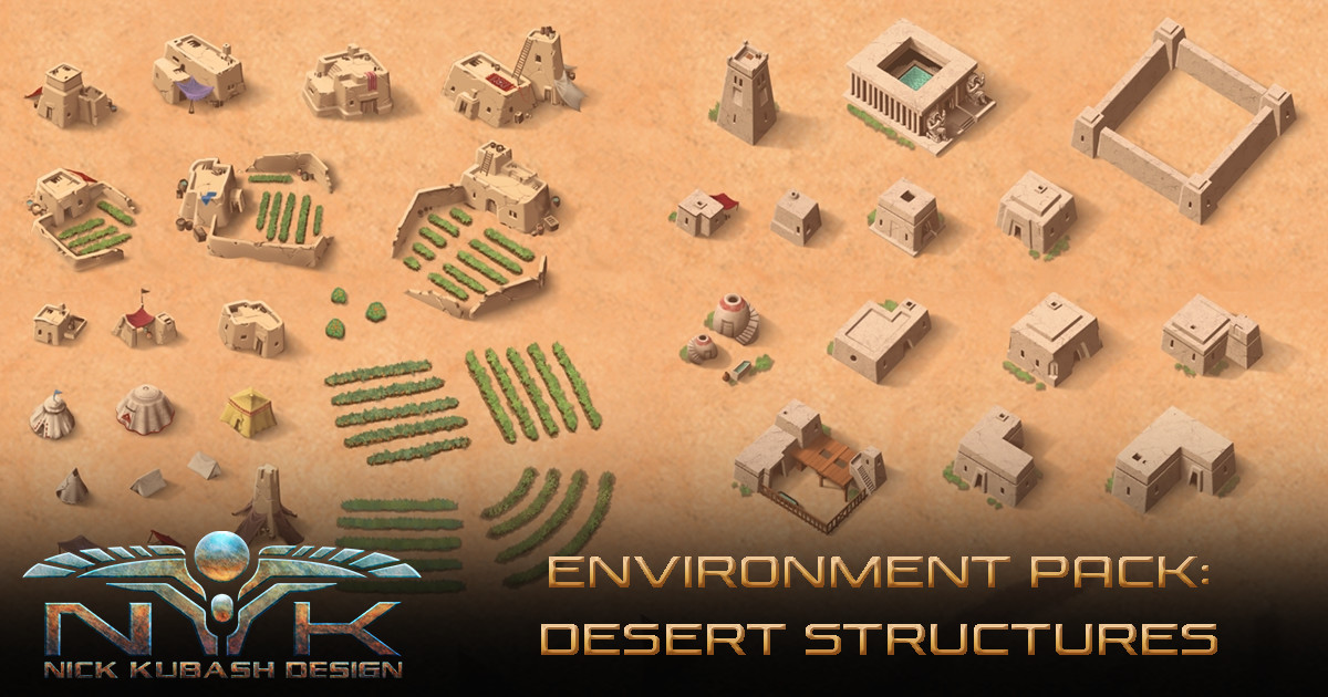 ArtStation - Environment Pack: Desert Structures | Game Assets