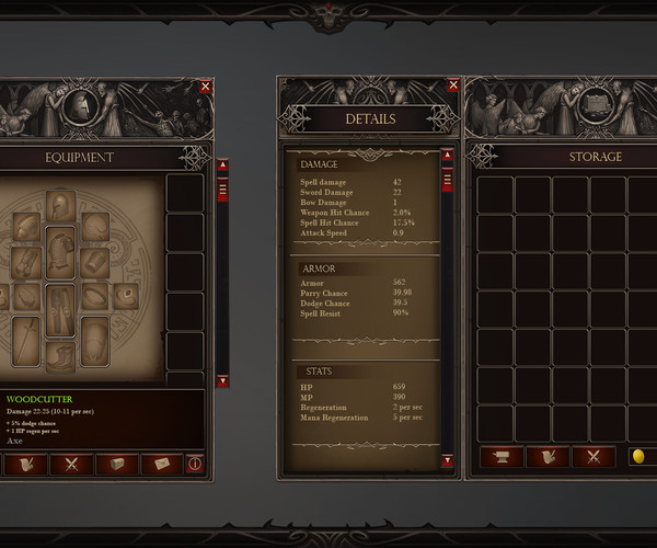 ArtStation - Demonic UI | Game Assets