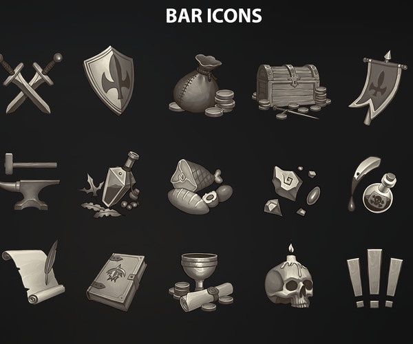 ArtStation - Demonic UI | Game Assets