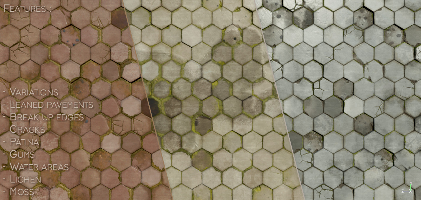 ArtStation - [SMART_MATERIALS] Pavement | Resources