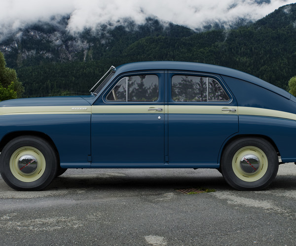 ArtStation - GAZ-M20V Pobeda 1955 | Resources