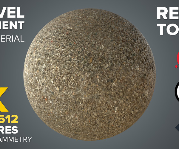 ArtStation - Gravel Pavement - Photogrammetry-based Environment Texture | Resources