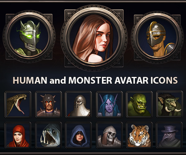 ArtStation - 100+ Avatar Icons | Game Assets