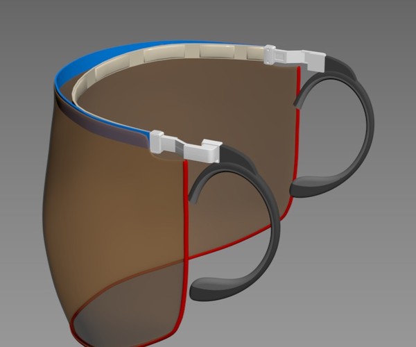 ArtStation - Protective Face Shield 3D Model | Resources