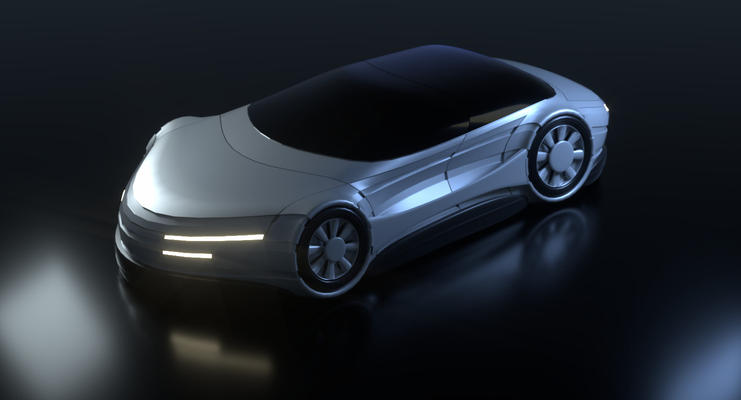 ArtStation - Futuristic Car 21 3D Model | Resources