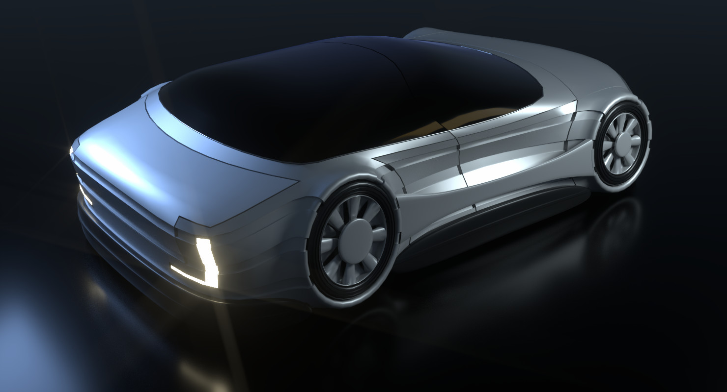 ArtStation - Futuristic Car 21 3D Model | Resources