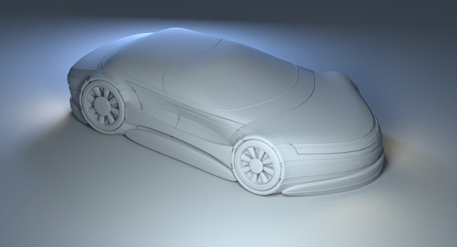 ArtStation - Futuristic Car 21 3D Model | Resources