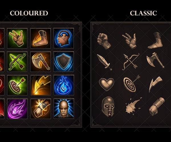 ArtStation - Attribute Icons | Game Assets