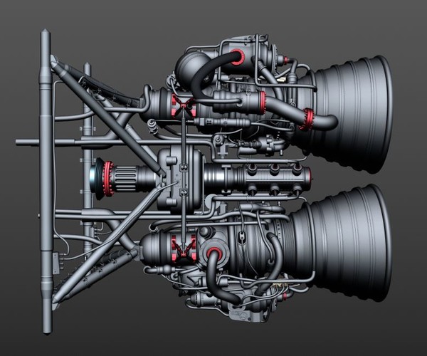 ArtStation - Rocket Thrusters - URAN-1 | Resources