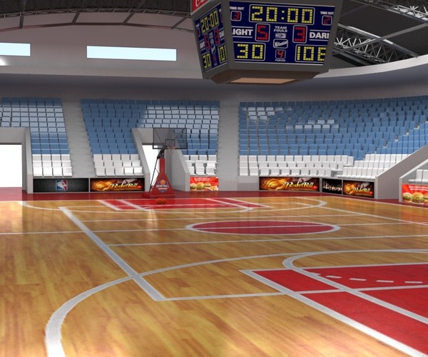 ArtStation - Basketball Arena 3D Model | Resources