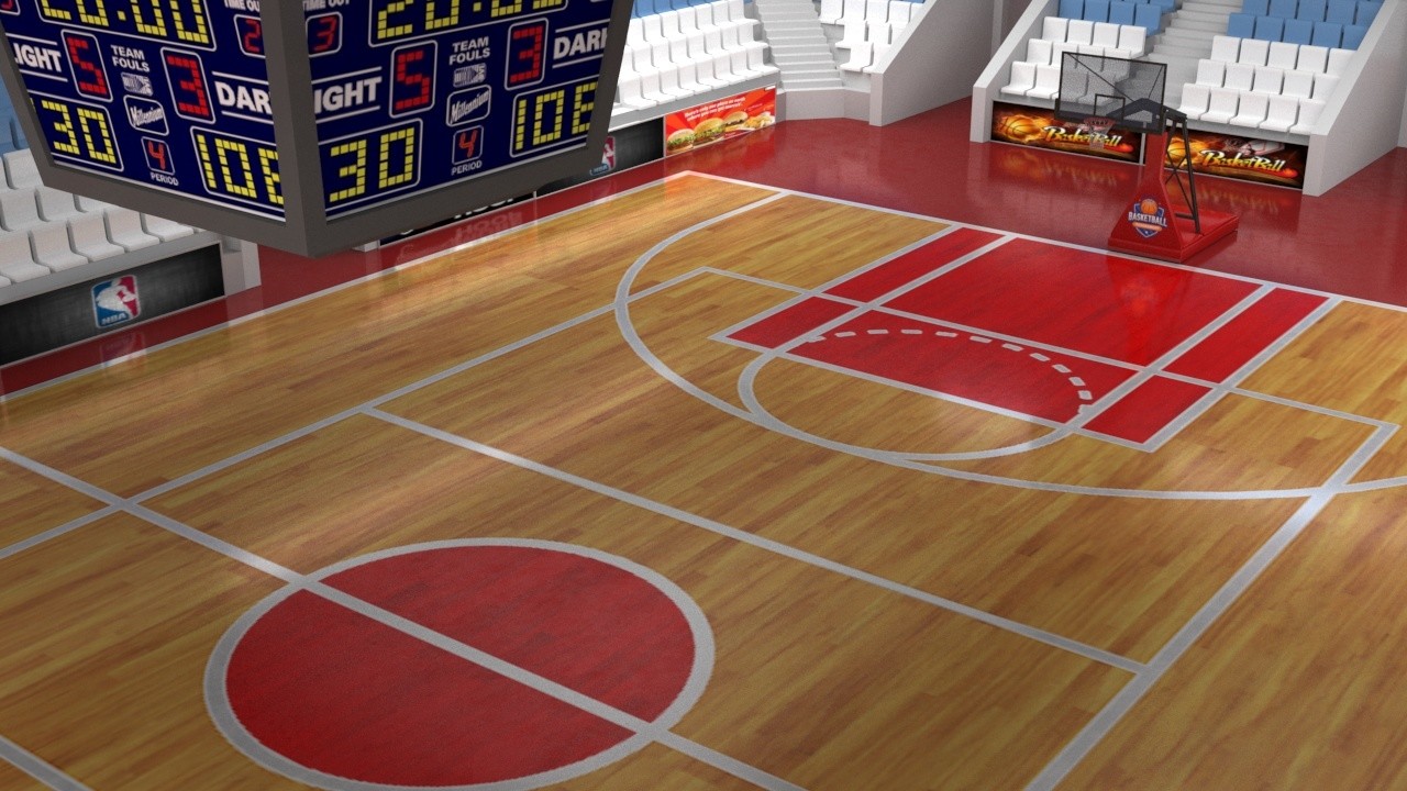 ArtStation - Basketball Arena 3D Model | Resources