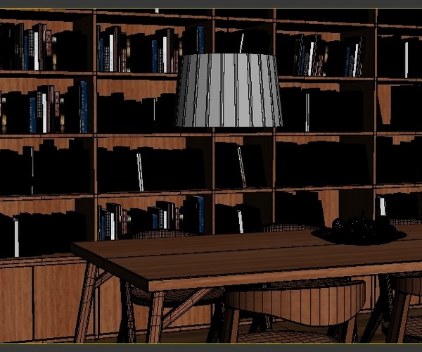 ArtStation - Library Interior 3d Model | Resources