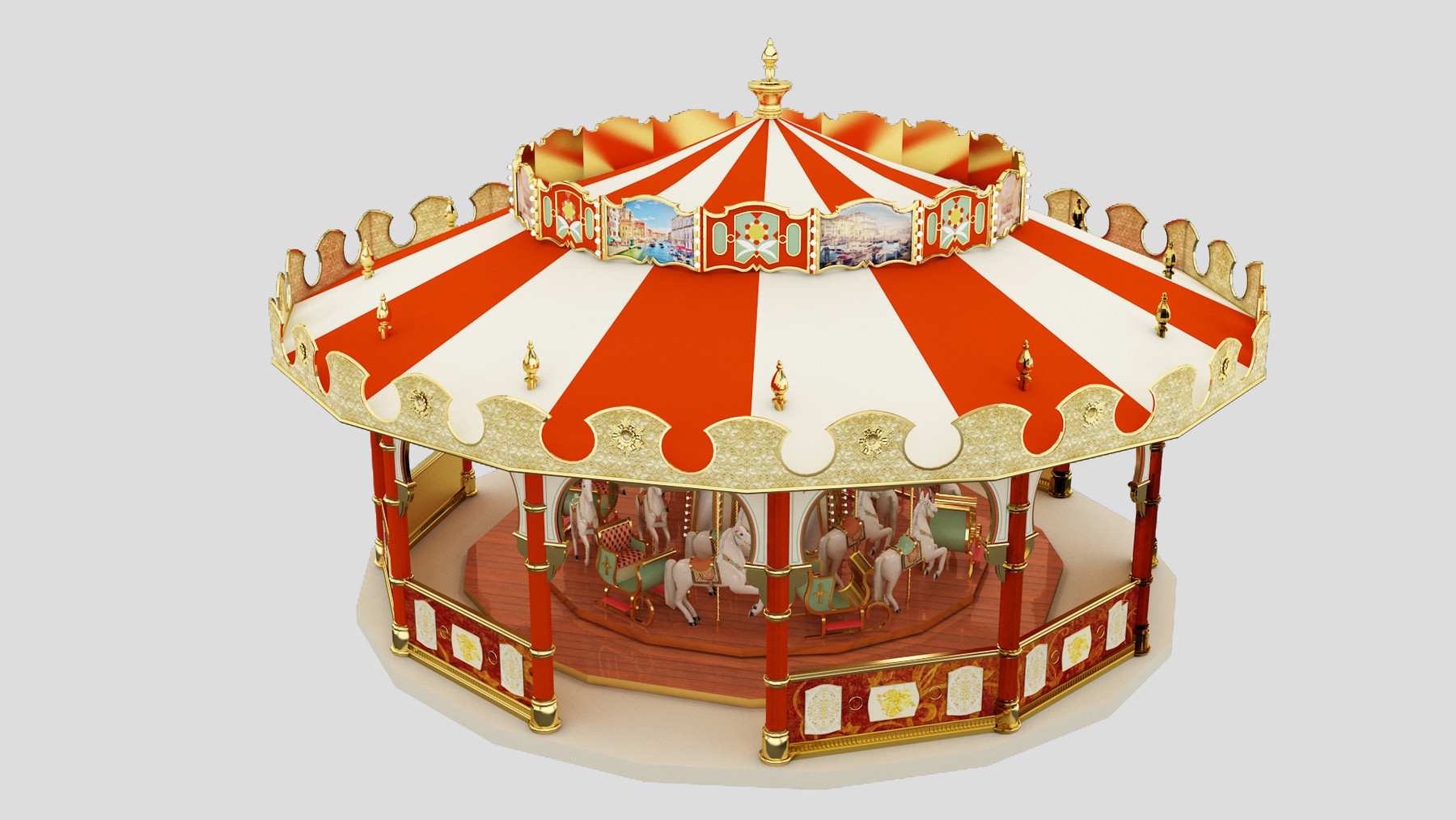 ArtStation - carousel 3d model | Resources