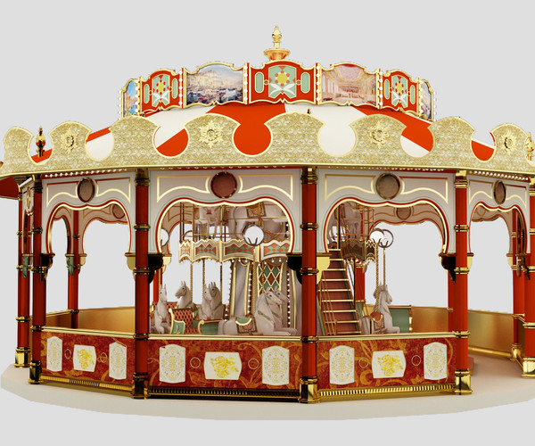ArtStation - carousel 3d model | Resources