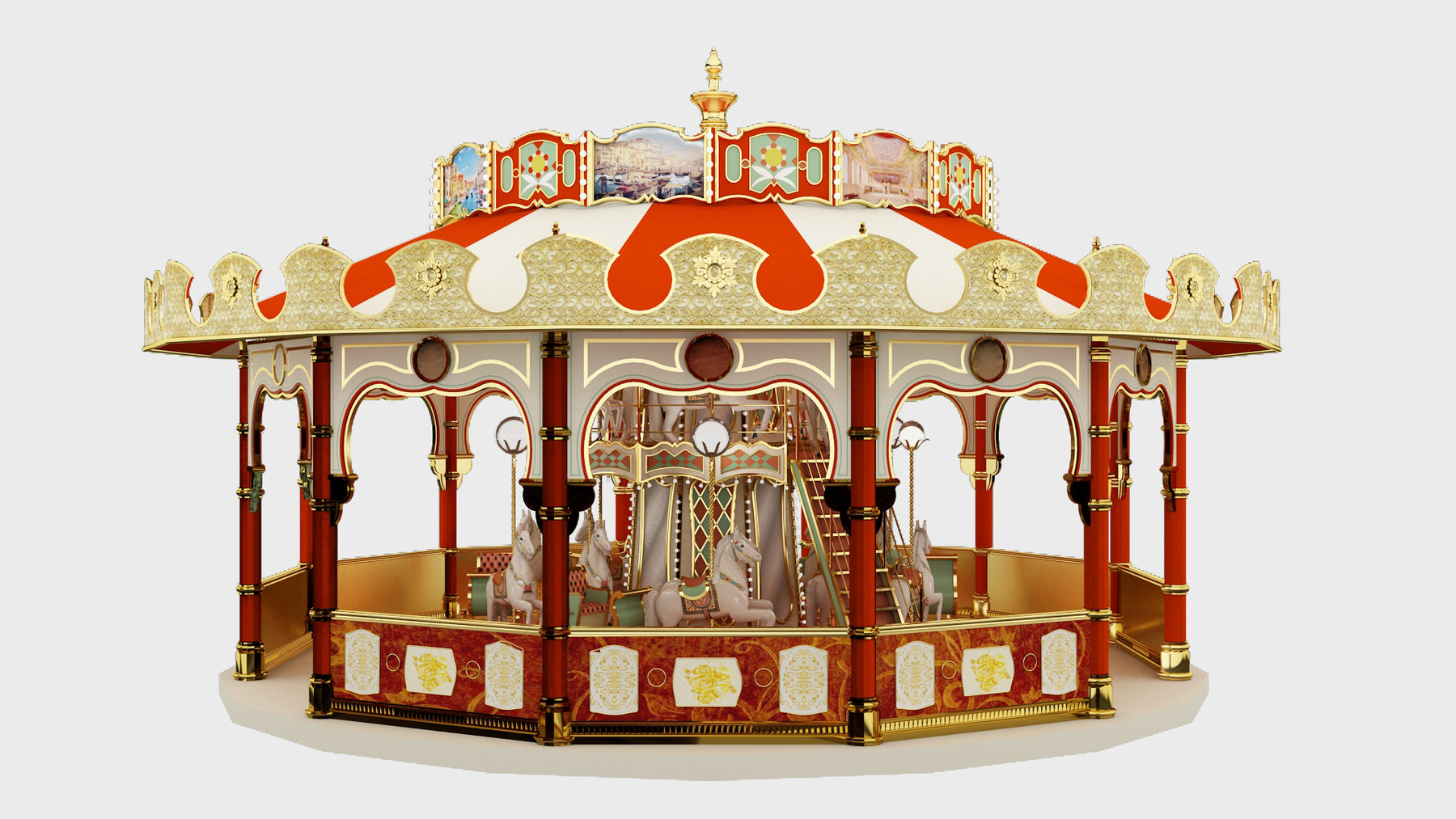 ArtStation - carousel 3d model | Resources